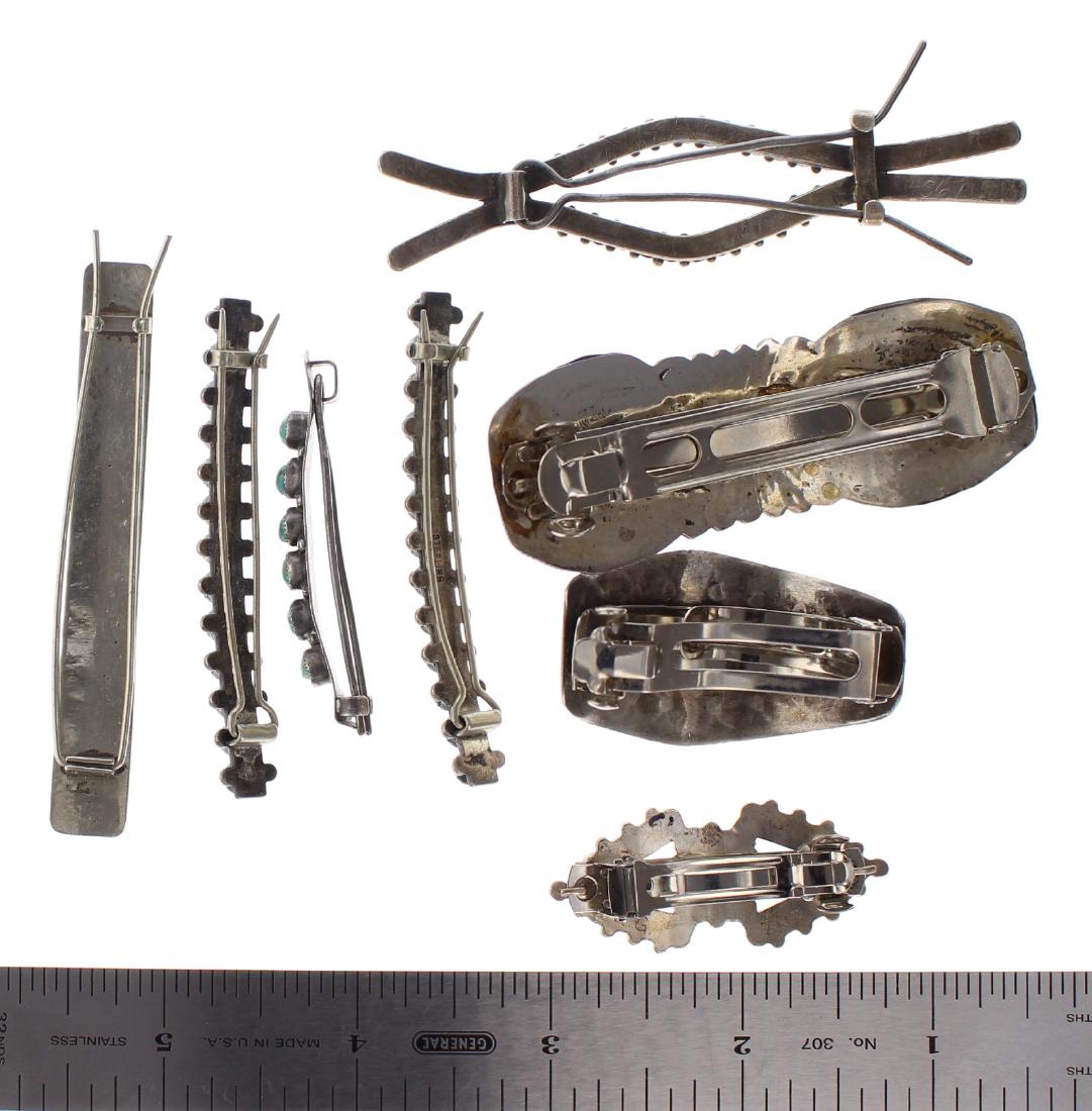 Sterling Silver Genuine Turquoise Vintage Old Pawn Hair