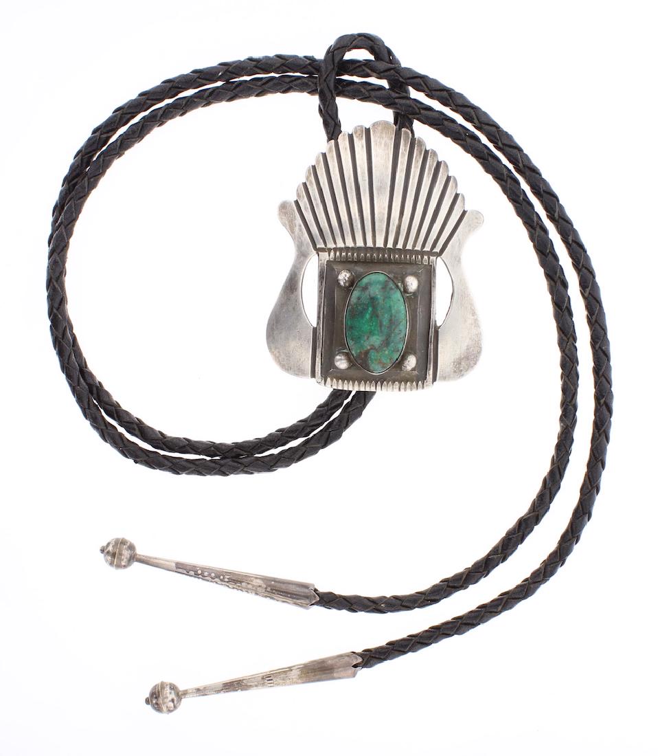 Ernest Begay Vintage Turquoise Bolo Tie