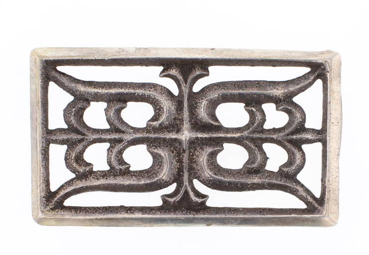 Vintage Old Pawn Sand Cast Belt Buckle