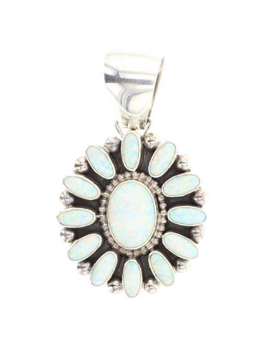 Betty Bea Tom Treated Opal Cluster Pendant