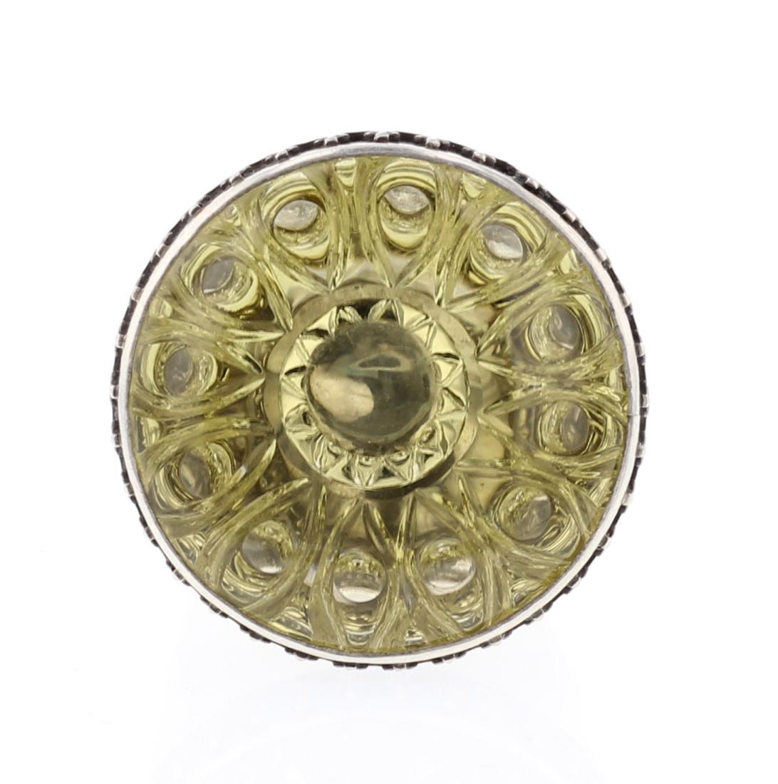 Vintage Mona Van Riper Citrine Large Stone Ring