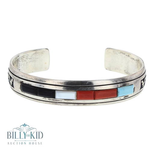 Alvin & Lula Begay Vintage Mixed Stone Inlay Cuff