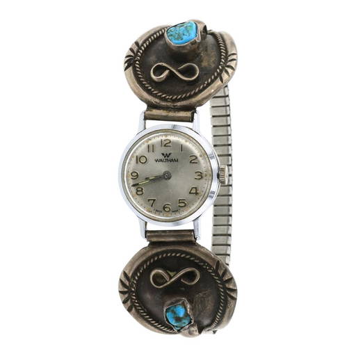 Vintage Navajo Turquoise Watch Bracelet