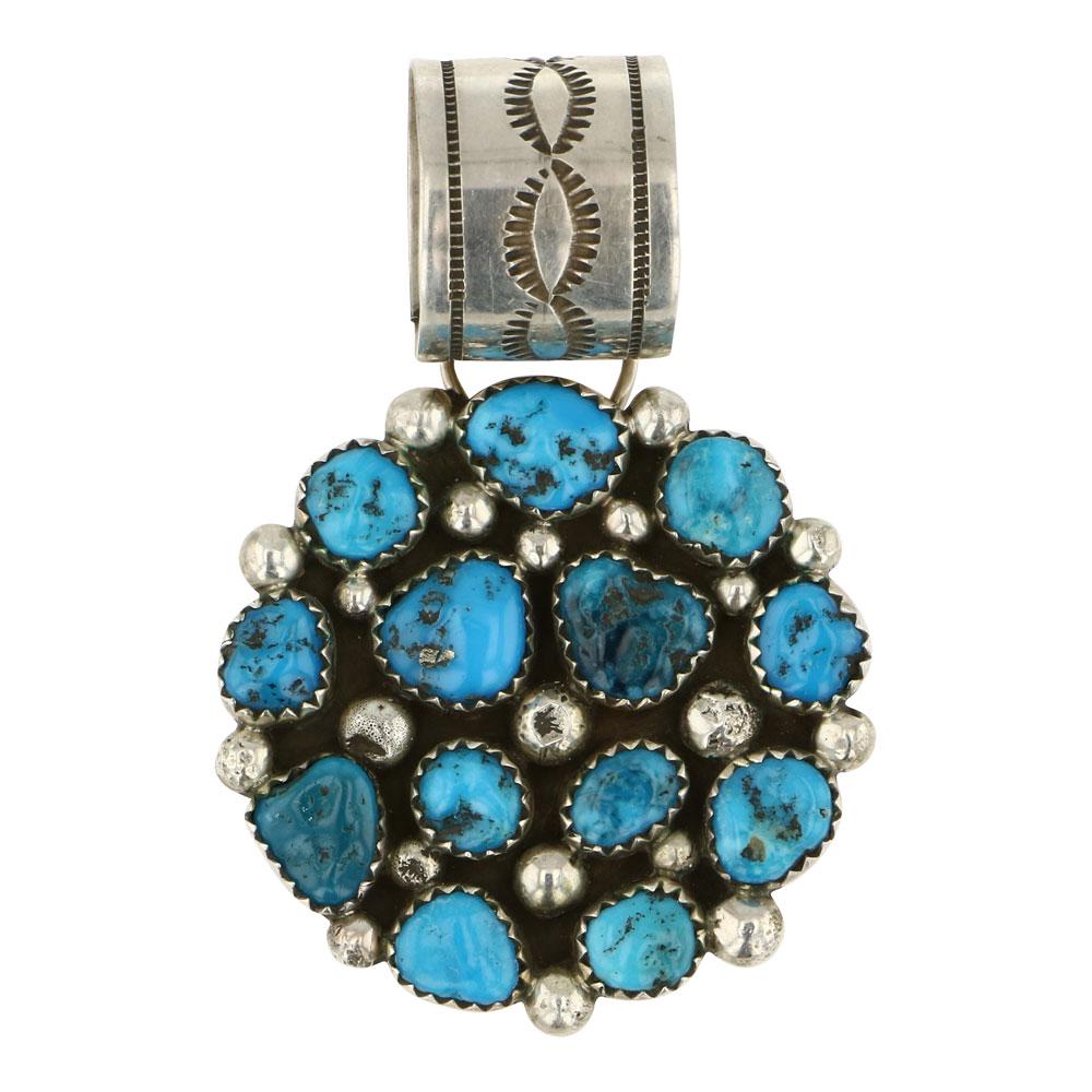 Joe Tso Kingman Turquoise Pendant Auction