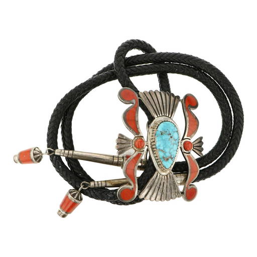 Michael Perry Vintage Navajo Kingman Turquoise & Mediterranean Coral ...