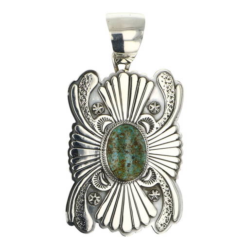 Daniel Benally Navajo Nevada Turquoise Pendant
