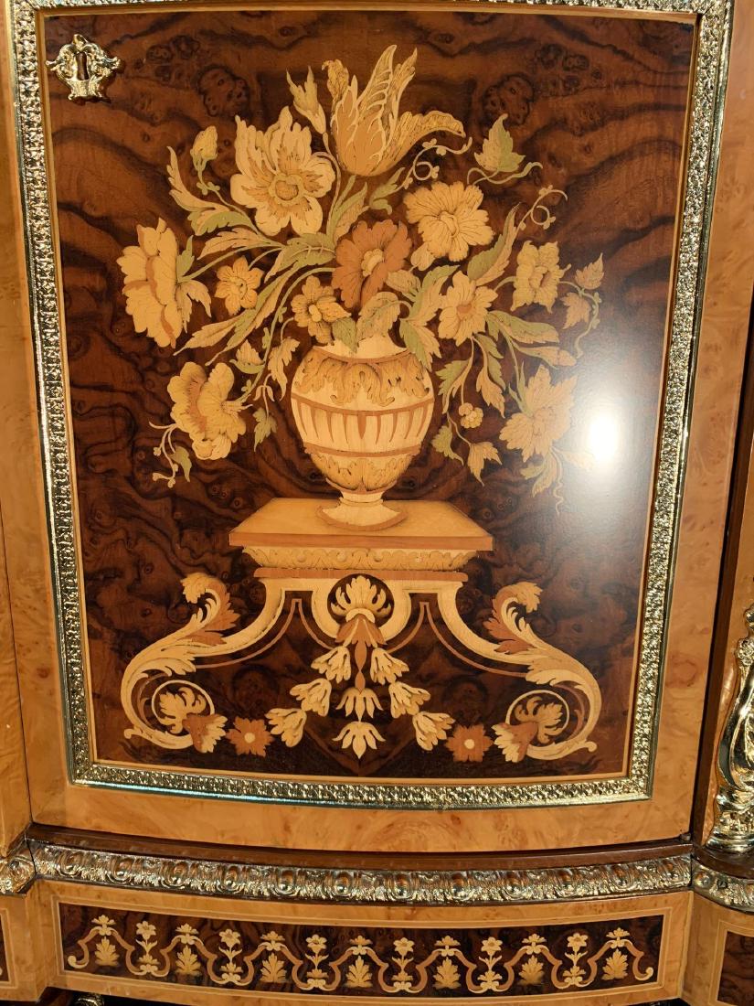 Kremlin Collection, Italian Exotic Wood Inlay Sideboard