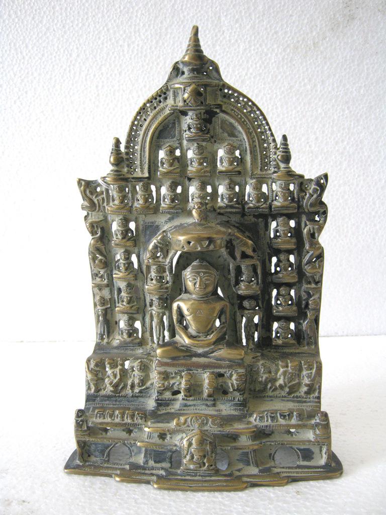 Indian Bronze Jain Large Statue