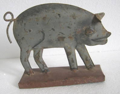 Cast Iron Pocket Watch Trade Sign Auction