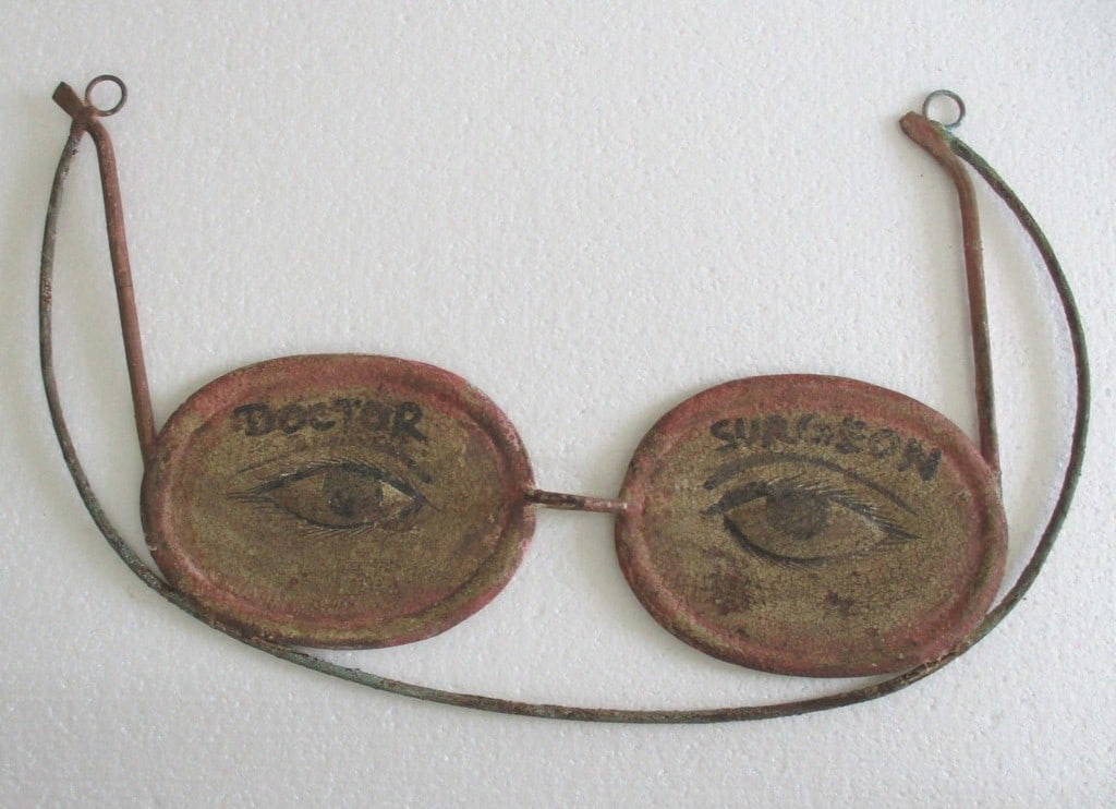 Optometrist Trade Sign Specs , Clinic Display Advertisement Auction