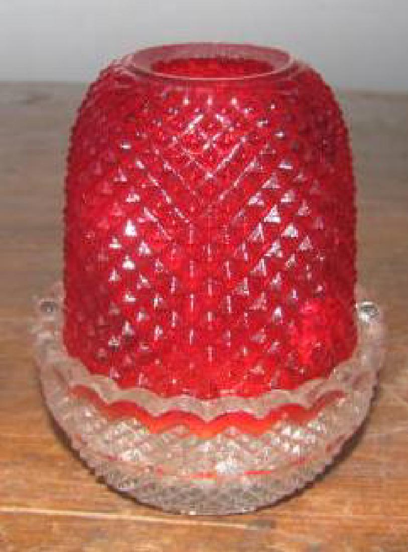 Clarke Fairy Pyramid Red Globe Lamp