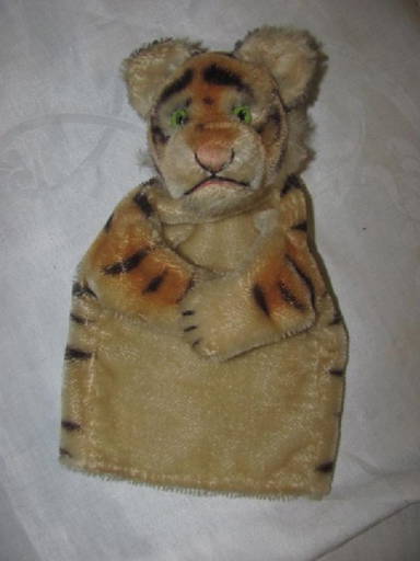 8" Steiff Tiger Puppet