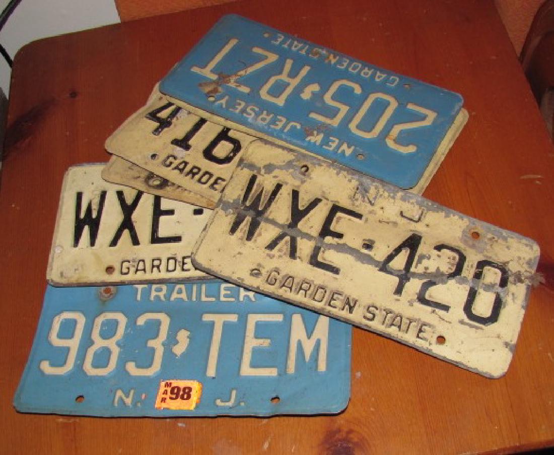 8 New Jersey License Plates