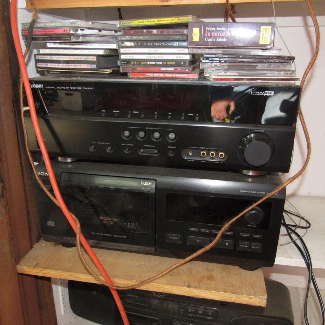 Yamaha Stereo Receiver & Sony Cd Changer