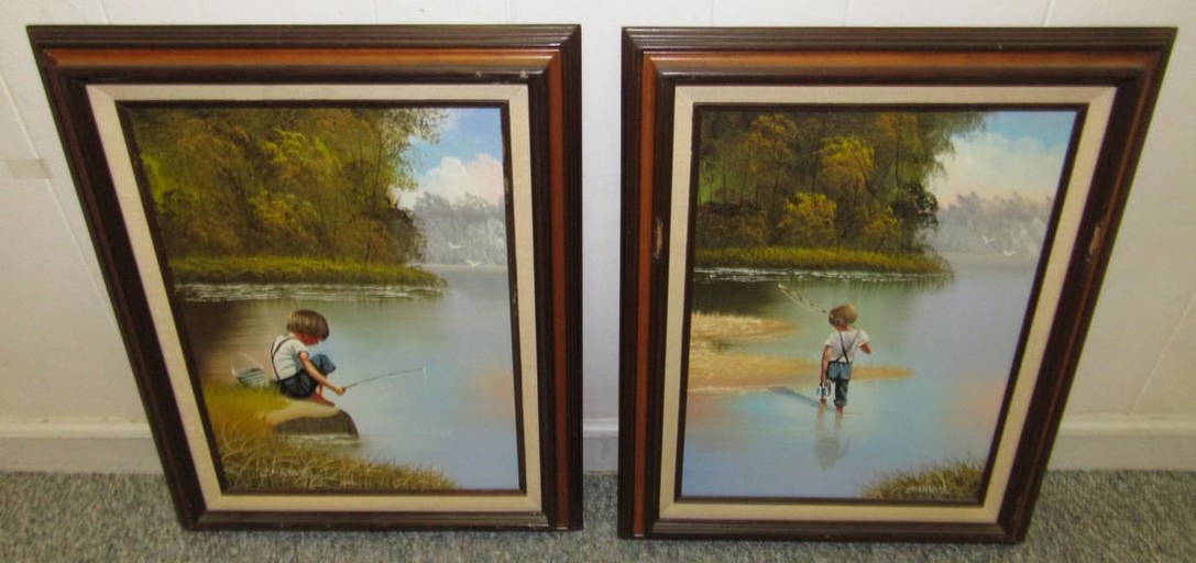 2 C. Manuel Oil Paintings