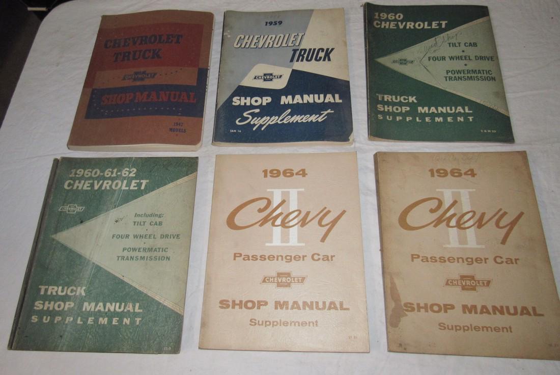 1950's & 60's Chevrolet Truck & Car Shop Manuals