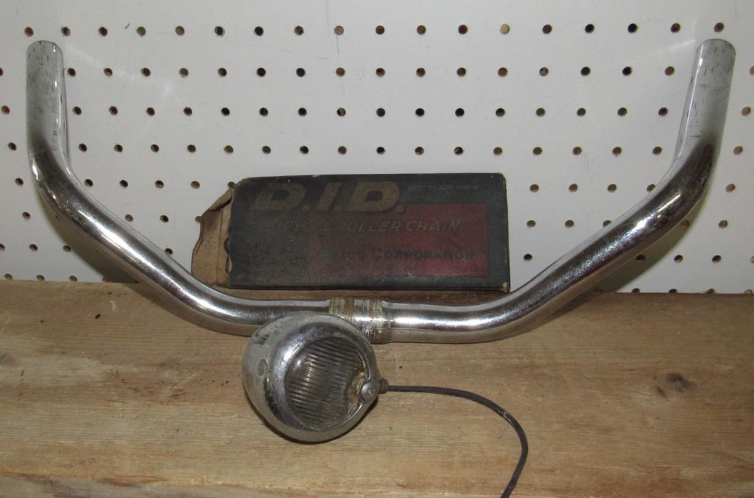 Bicycle Headlight Handle Bars & Roller Chain