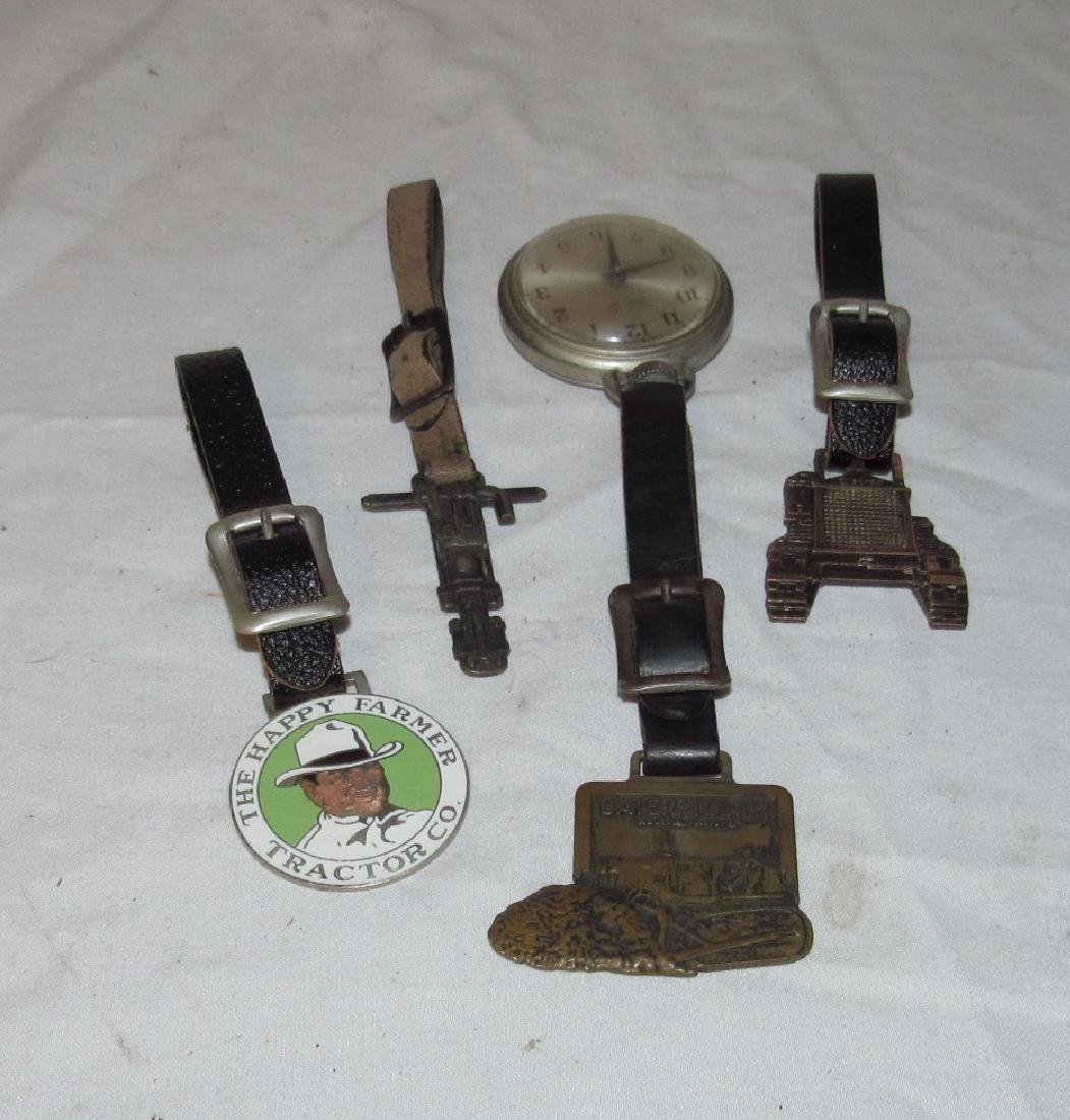 Cletrac Happy Farmer Tractor Co. Caterpillar Watch Fobs