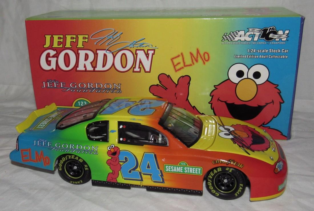 Jeff Gordon Autographed Elmo Sesame Street Diecast Car