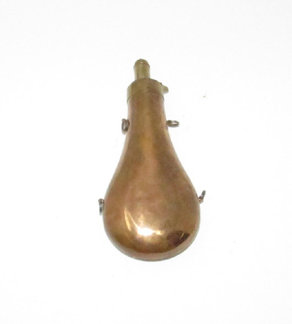 Antique Copper Gun Powder Flask