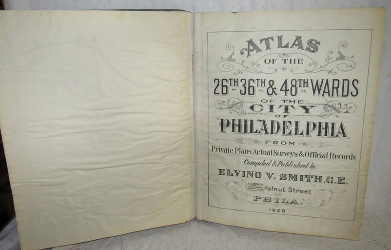1928 Philadelphia 26th 36th 48th Wards Atlas Map Book (#0215) on Oct 16 ...