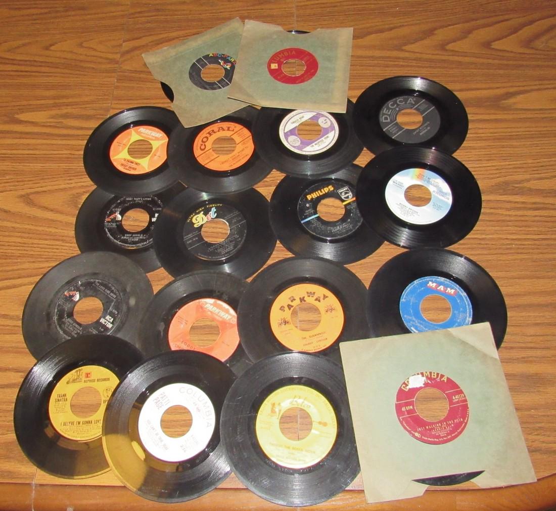Lot of Vintage 45 Records