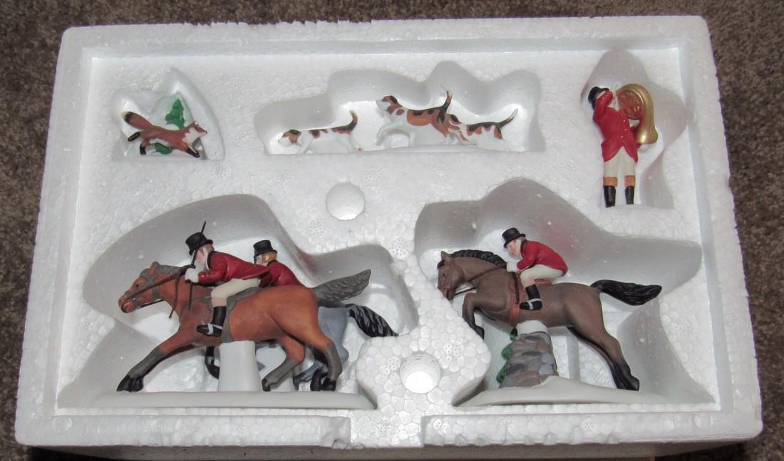 Dept 56 Heritage Village Tally Ho Fox Hunt Figures