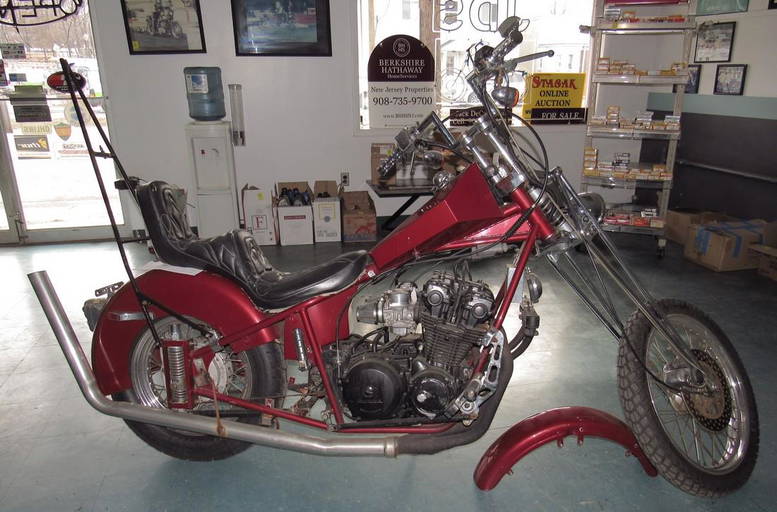 Custom Honda Chopper Motorcycle W/ Plunger Frame