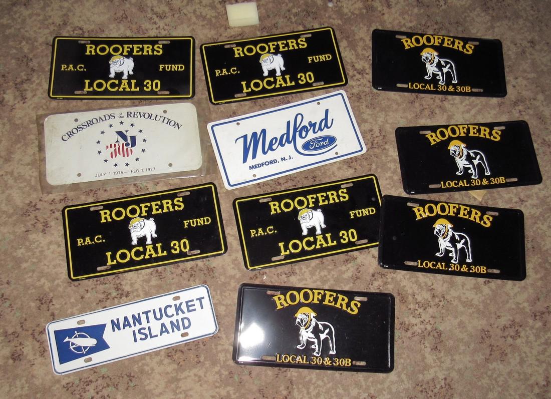 Nantucket Island Roofers Local 30 License Plates