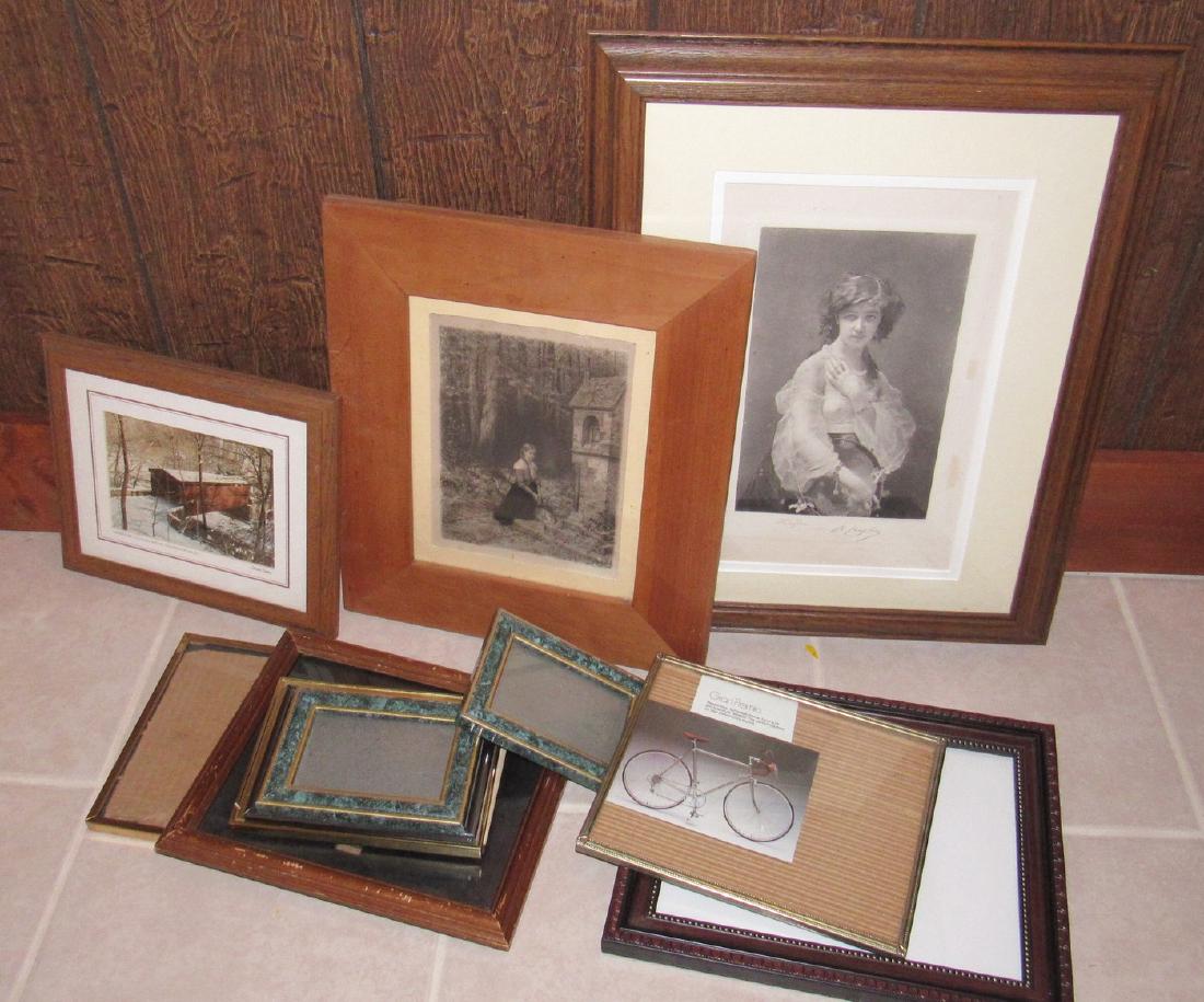Charlie Chaplin Signed Print and Picture Frames