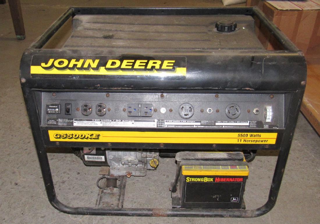John Deere G5500KE Generator with Electric Start