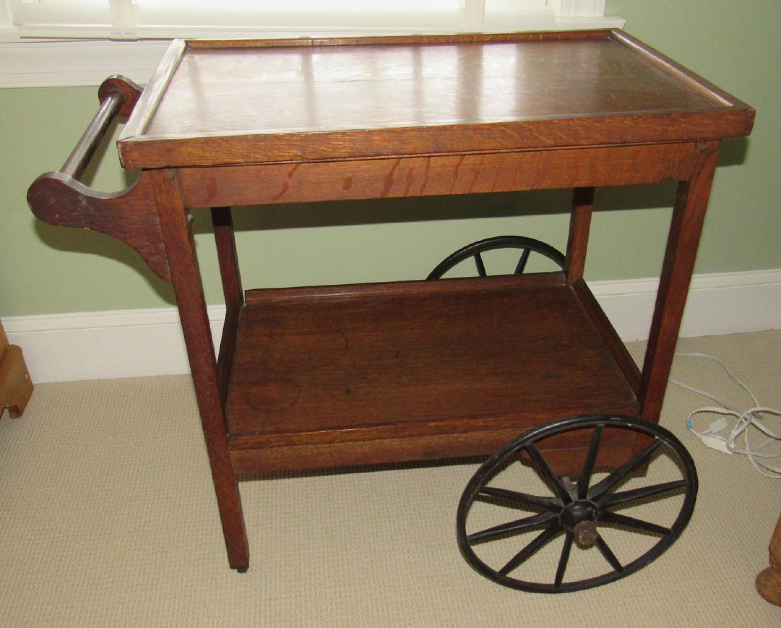 Oak Tea Cart