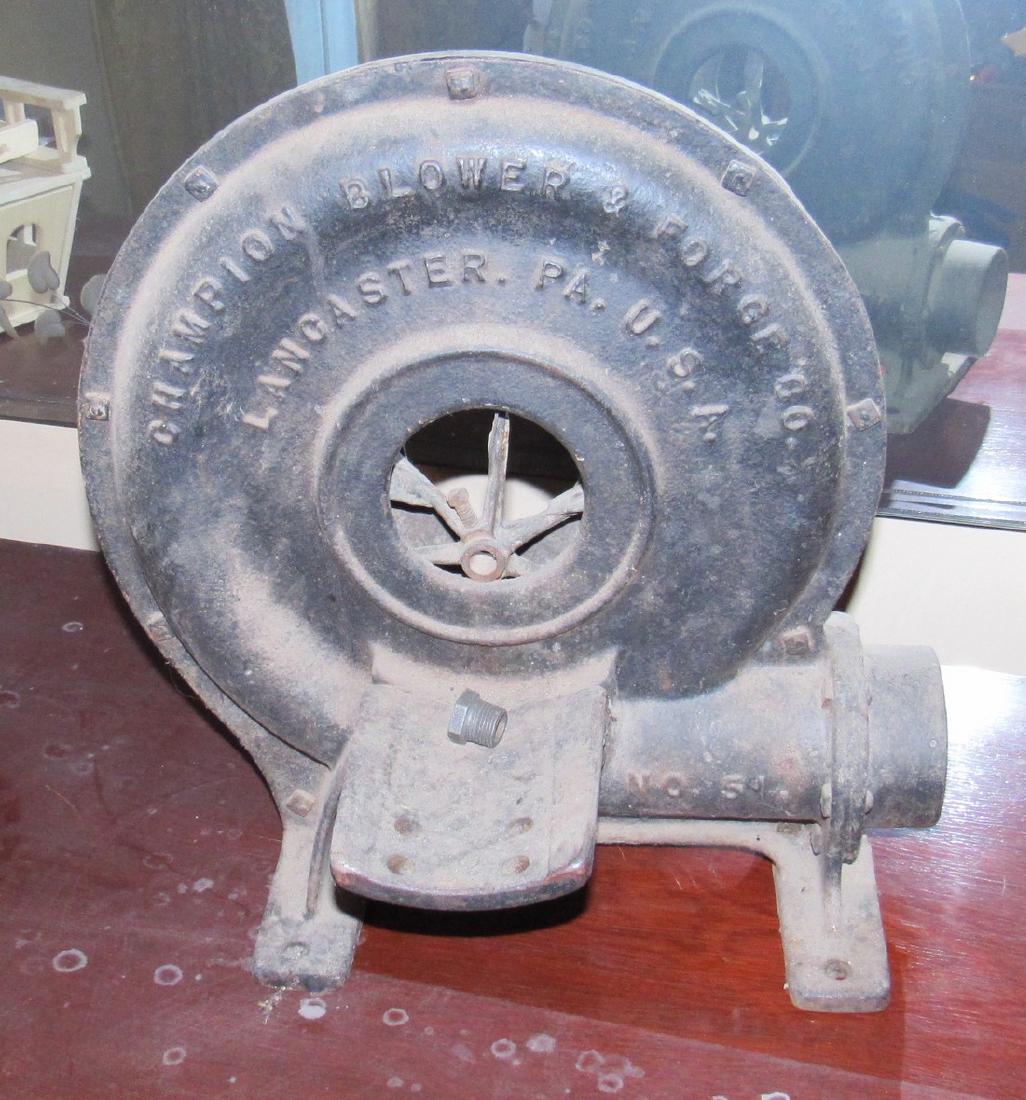 Antique Champion Blacksmith Forge Blower