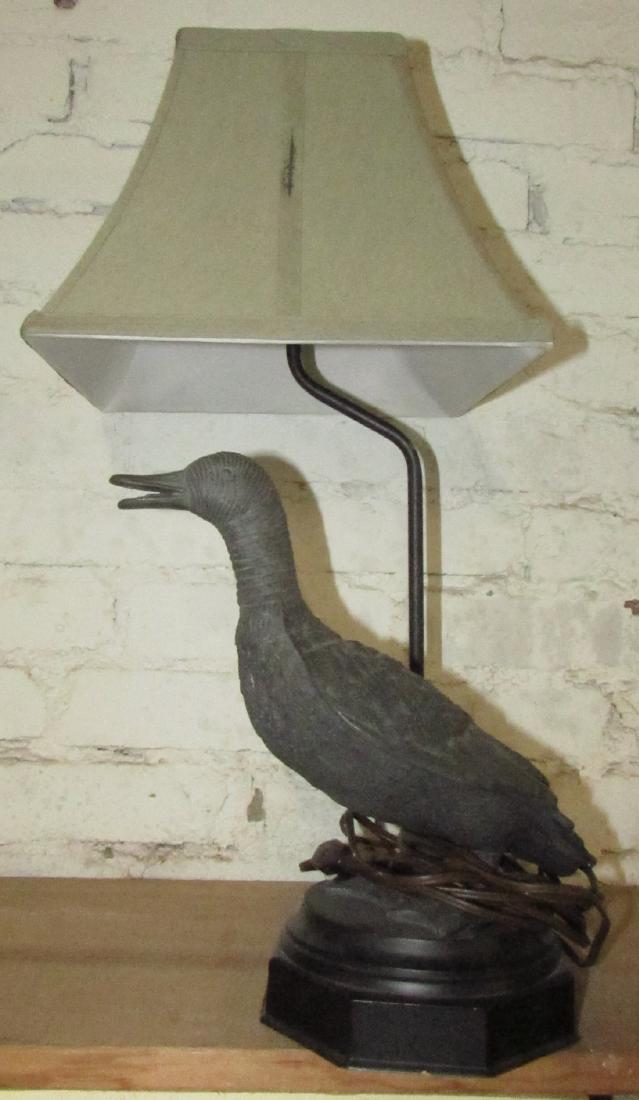 Cast Duck Table Lamp