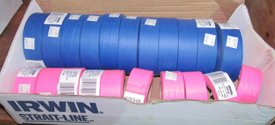21 Rolls Of Irwin Surveyor's Tape / Ribbon