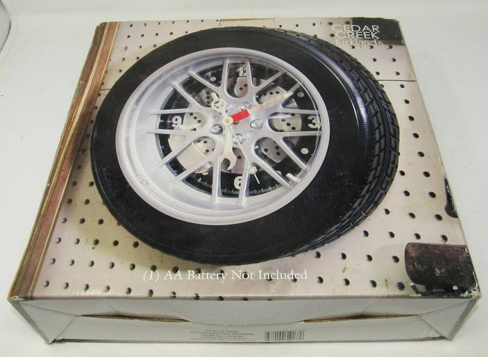 Cedar Creek Kirklands Tire Clock
