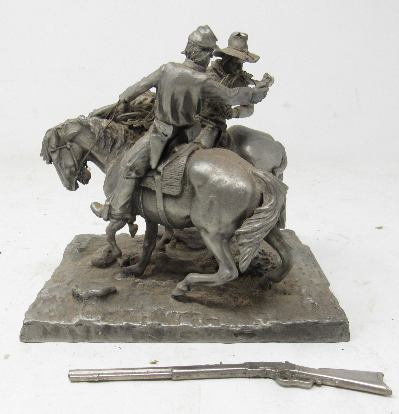1974 Don Polland Outlaws Pewter Sculpture