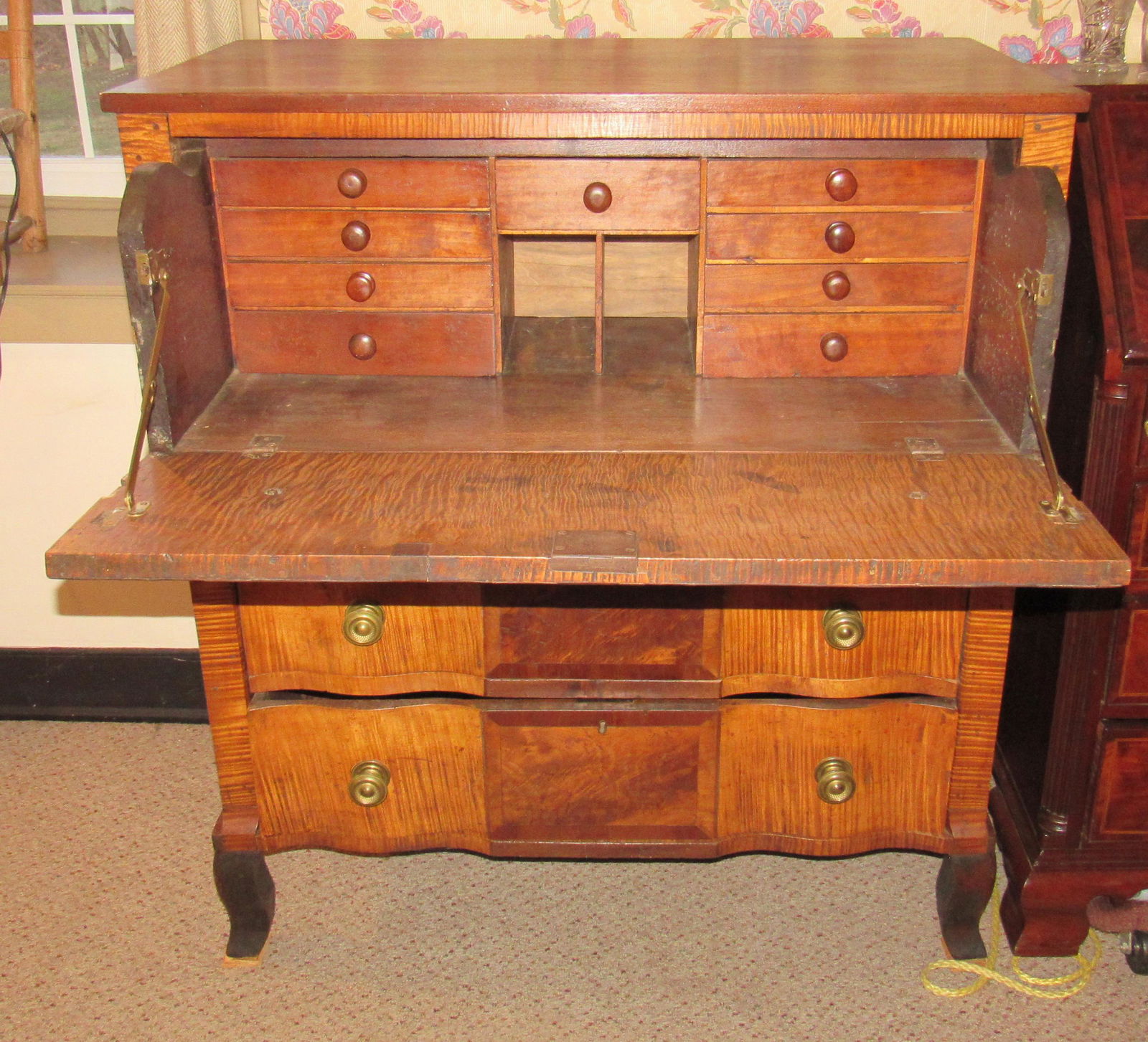 Empire Tiger Maple Butlers Desk - Jan 12, 2020 | M.J. Stasak Jr ...