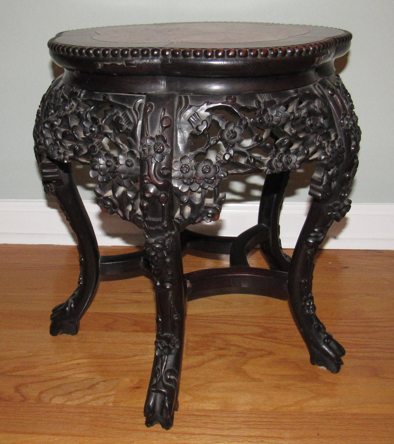 Carved Oriental Mahogany Lamp Stand - Feb 16, 2020 | M.J. Stasak Jr ...