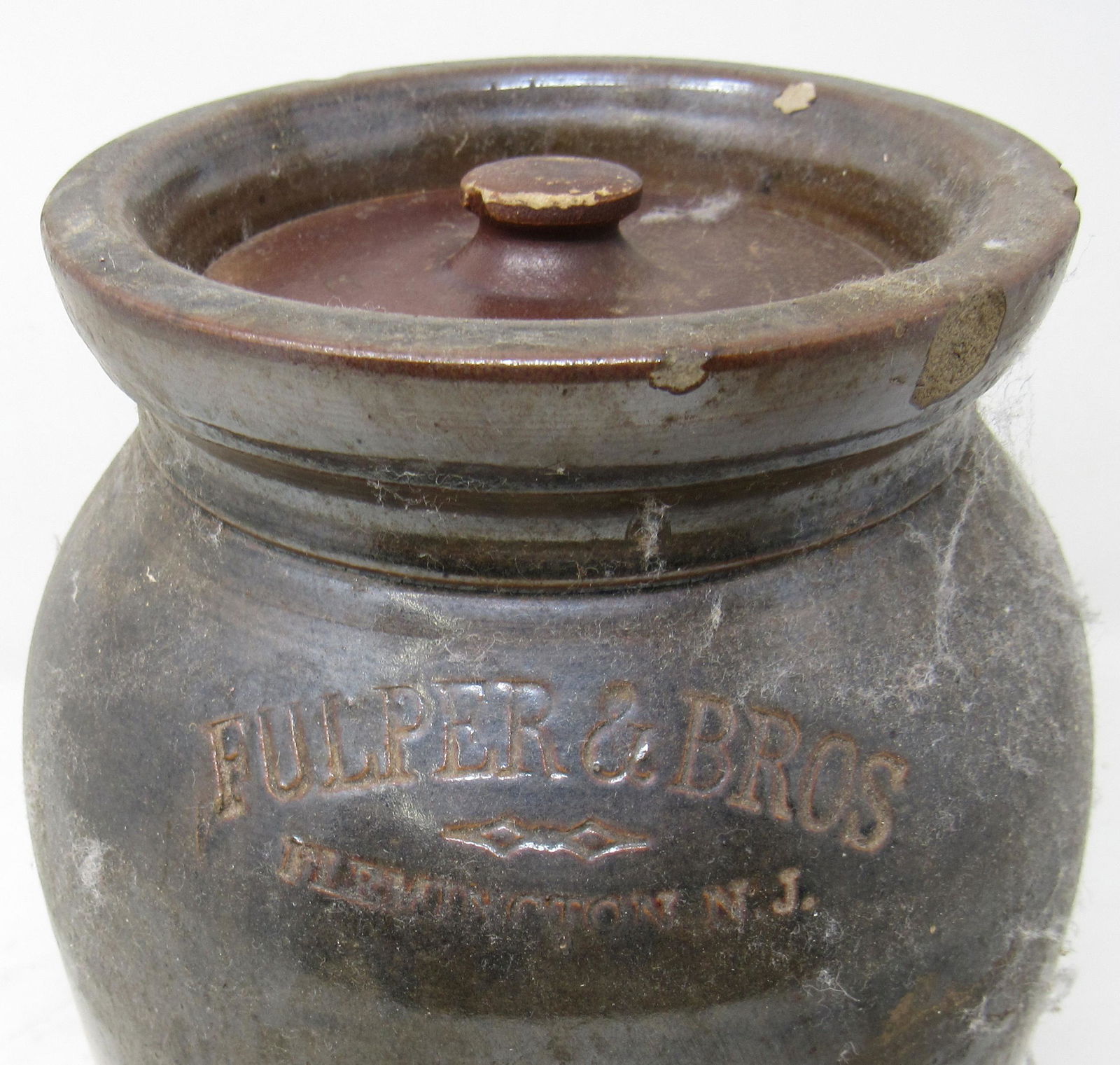 Fulper Bros. Flemington NJ Stoneware Preserve Jar - Jun 07, 2020 | M.J ...