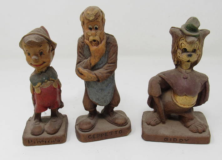 Walt Disney Pinnochio Geppetto & Giddy
