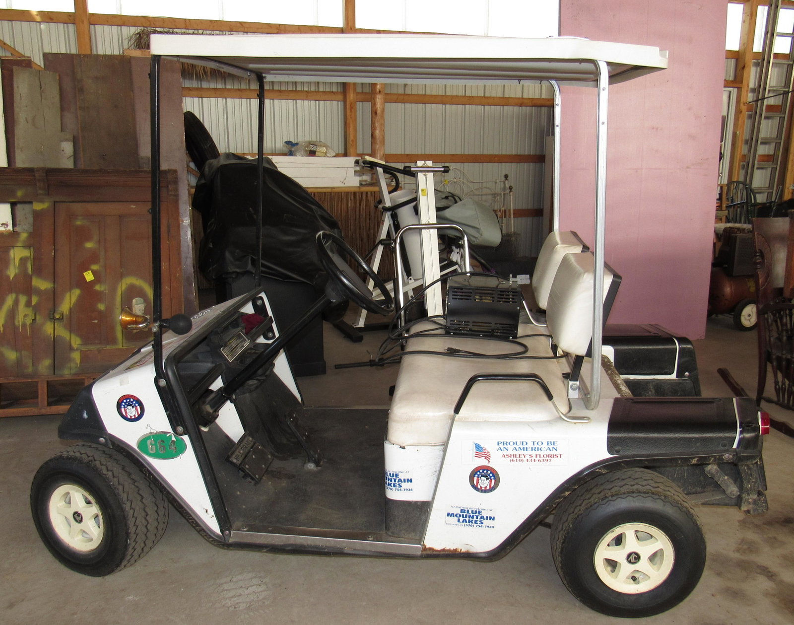 Ez Go Golf Cart W/ Lester E Series Charger