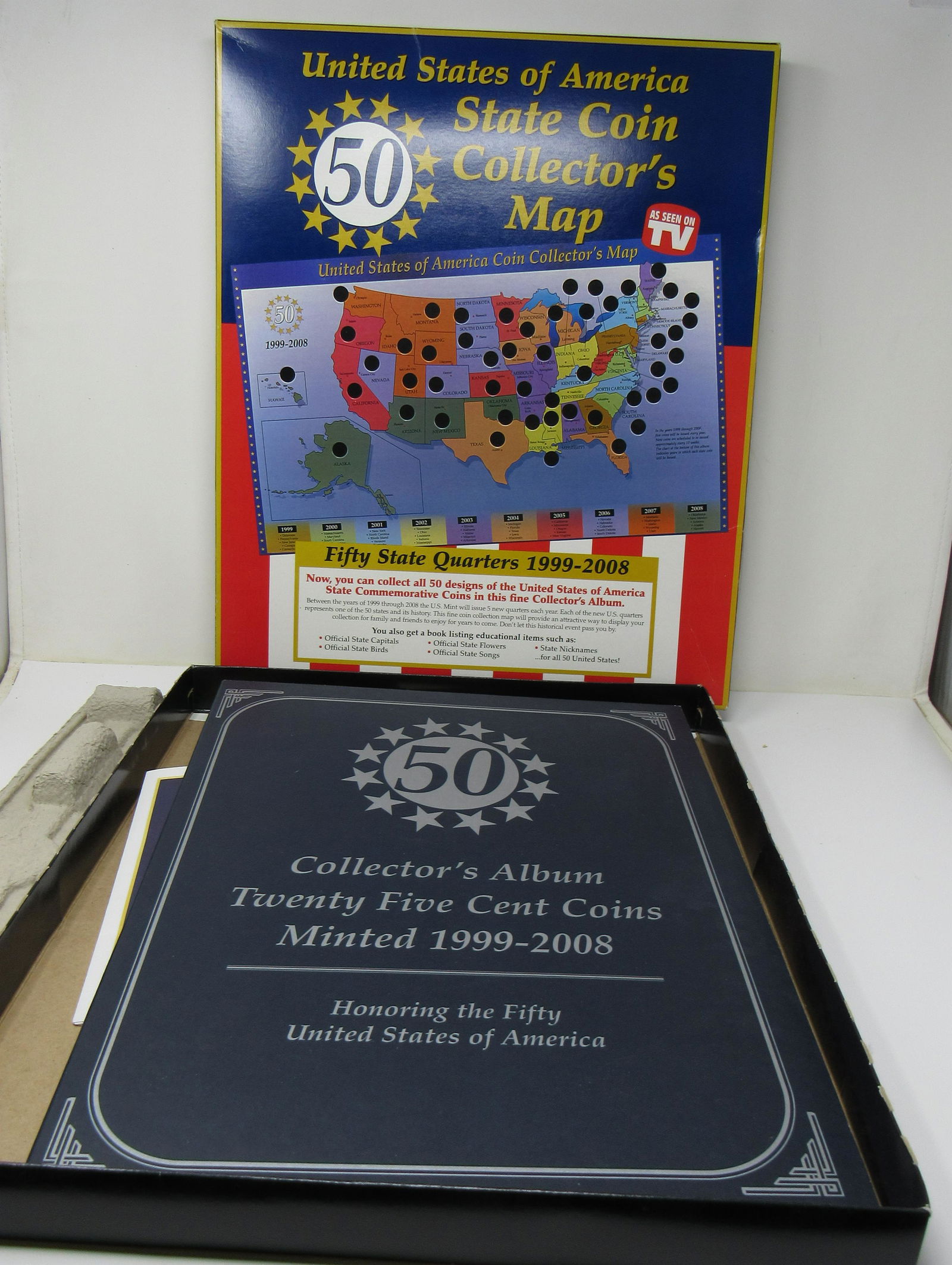 State Coin Collectors Quarter Map