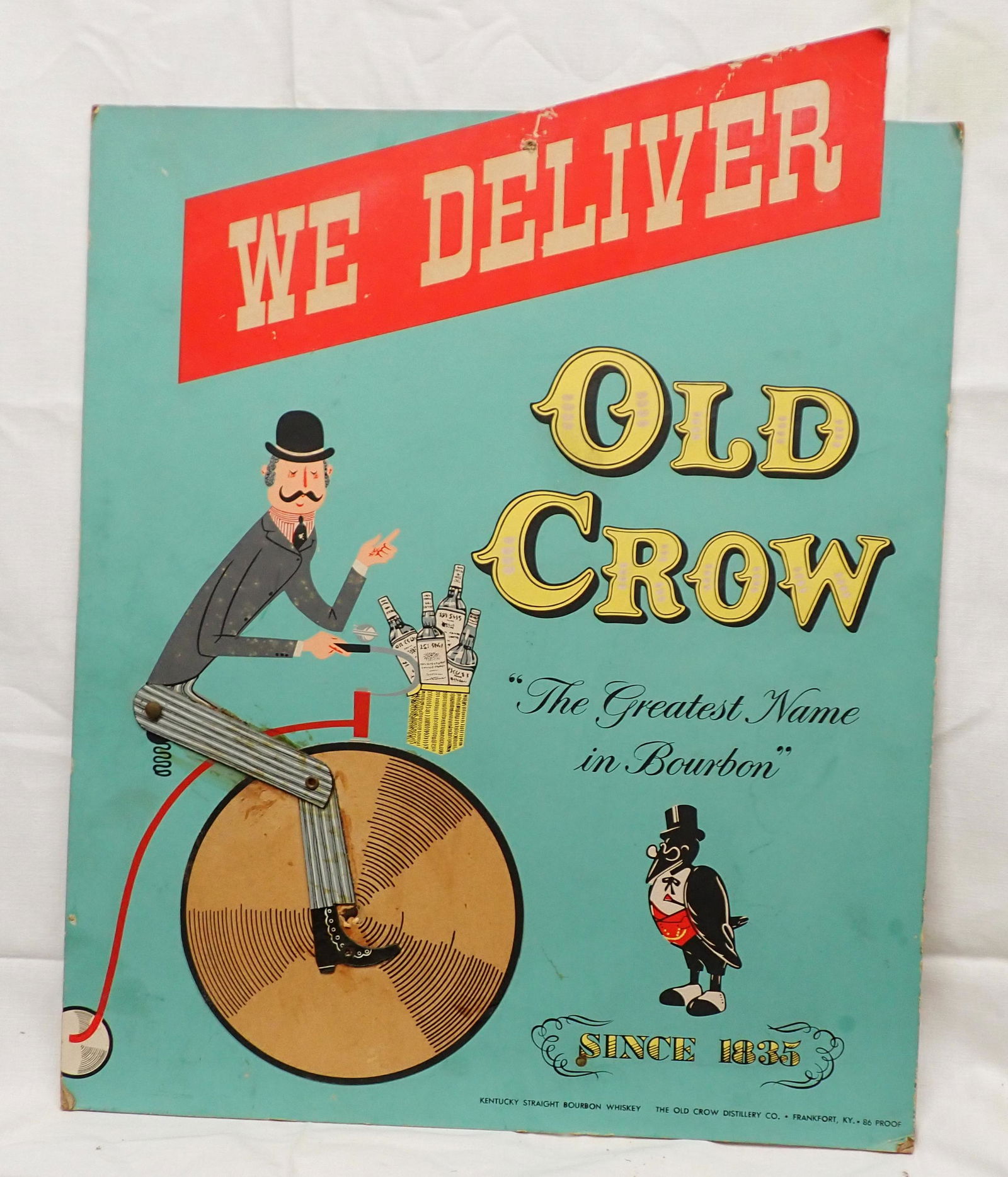 Old Crow Bourbon Whiskey Display