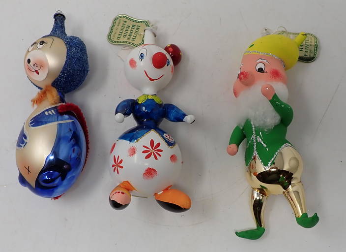 De Carlini Hand Painted Christmas Ornaments