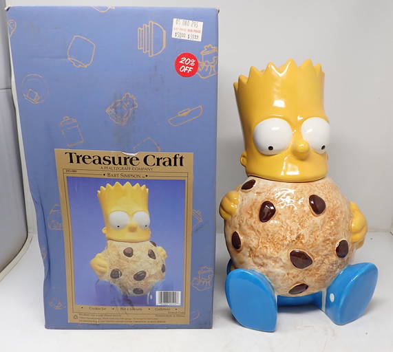 Treasure Craft Pfaltzgraff Bart Simpson Cookie Jar