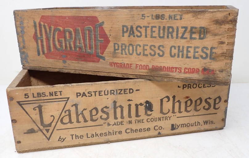 Lakeshire & Hygrade Cheese Boxes