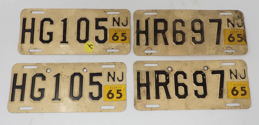 3 Nj Motorcycle License Plates