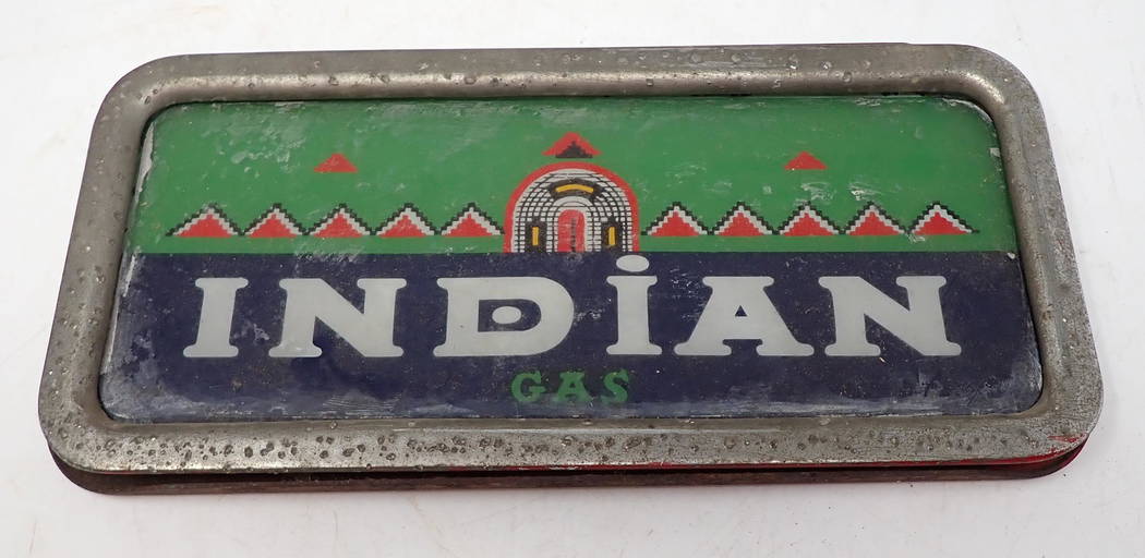 Indian Gas Pump Plate / Lens