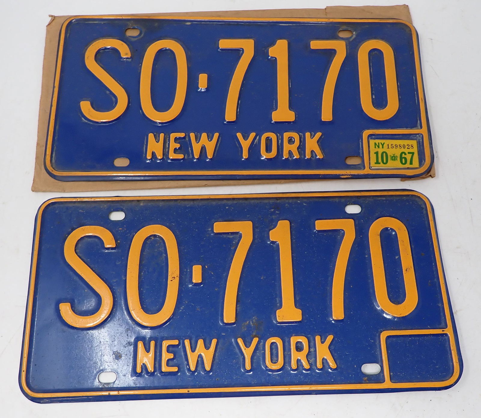 Vintage New York License Plates
